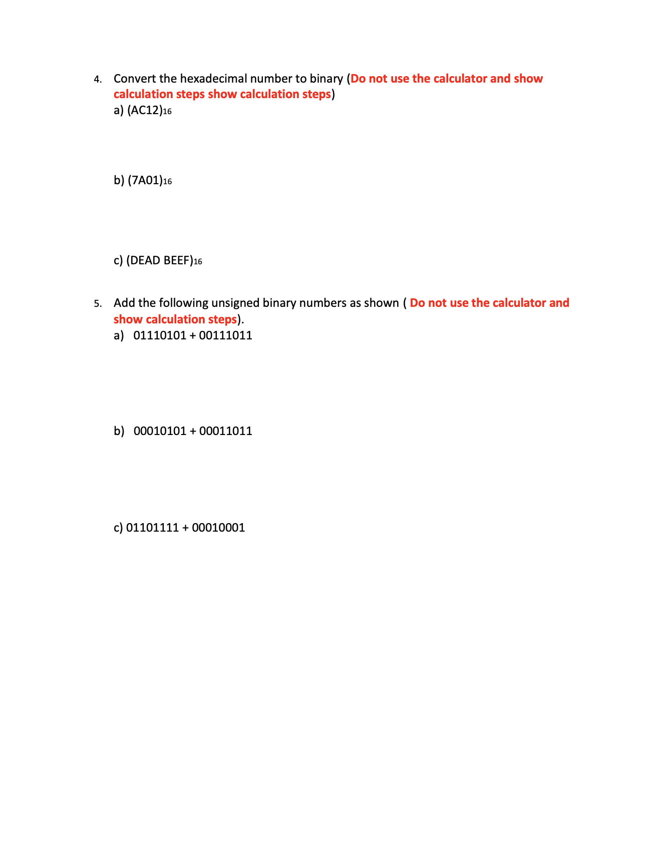 Solved 1. Use divide-reminder algorithm to perform the | Chegg.com