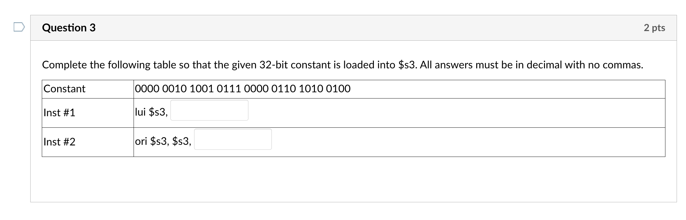 Solved Complete the following table so that the given 32-bit | Chegg.com