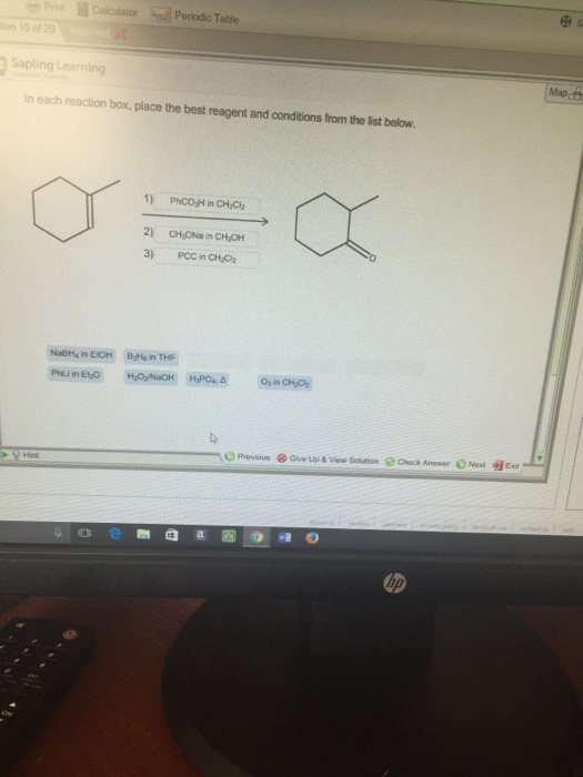Solved In each reaction box, place the best reagent and | Chegg.com