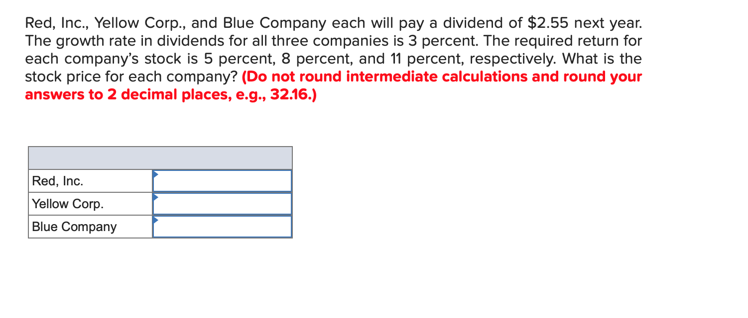 Solved Red, Inc., Yellow Corp., and Blue Company each will | Chegg.com