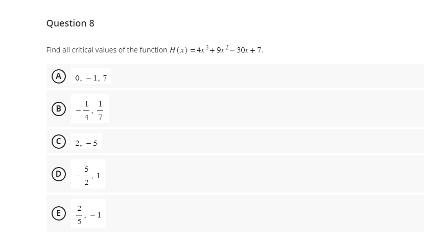 Solved Find all critical values of the function | Chegg.com