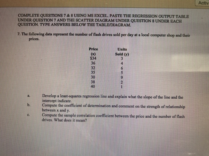 Solved The following data represent the number of flash | Chegg.com