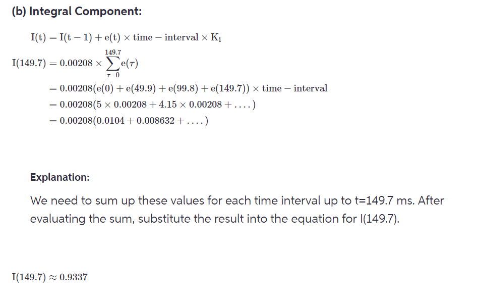 A discrete PID controller is used to set the speed of | Chegg.com