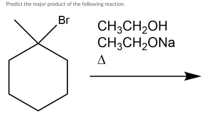 Solved Predict the major product of the following reaction. | Chegg.com