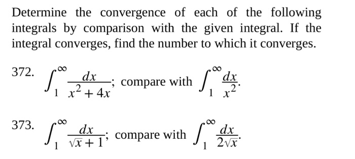 Solved Determine the convergence of each of the following | Chegg.com