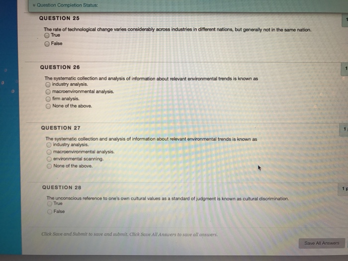 Solved QUESTION 9 External environmental analysis should | Chegg.com