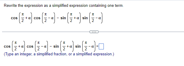 Solved Rewrite the expression as a simplified expression | Chegg.com