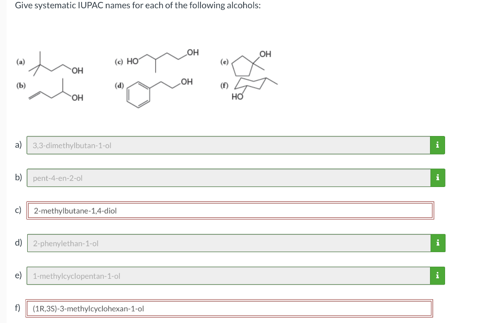 Solved Give systematic IUPAC names for each of the following | Chegg.com