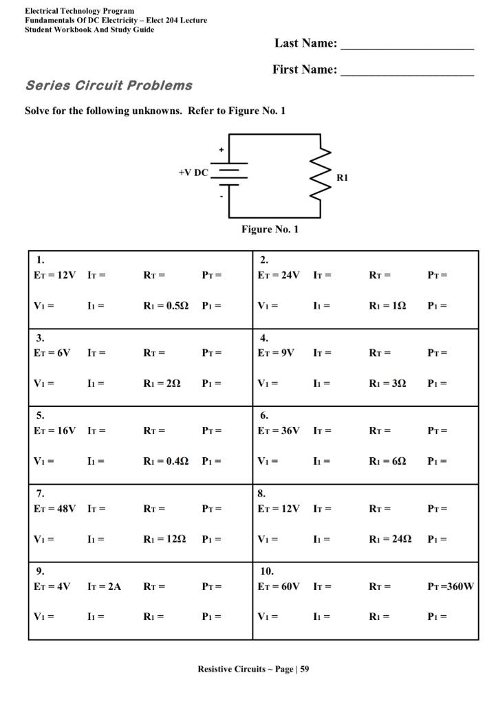 Solved Electrical Technology Program Fundamentals or DC | Chegg.com