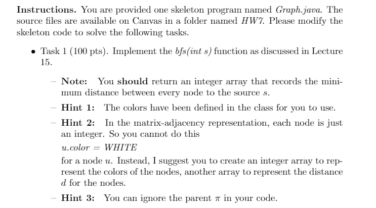 Solved Instructions. You are provided one skeleton program | Chegg.com