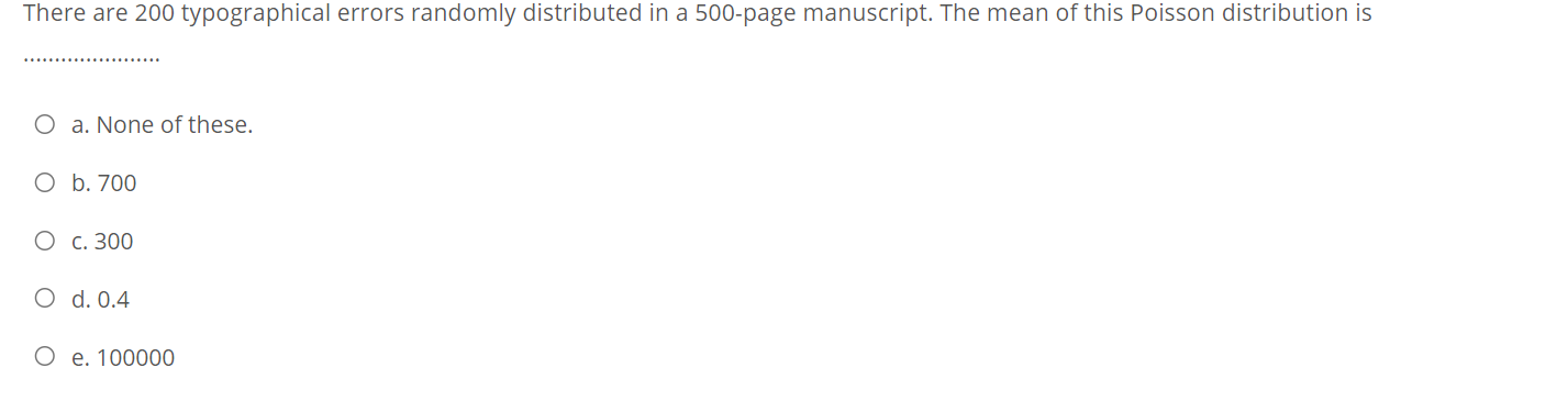 Solved There are 200 typographical errors randomly | Chegg.com
