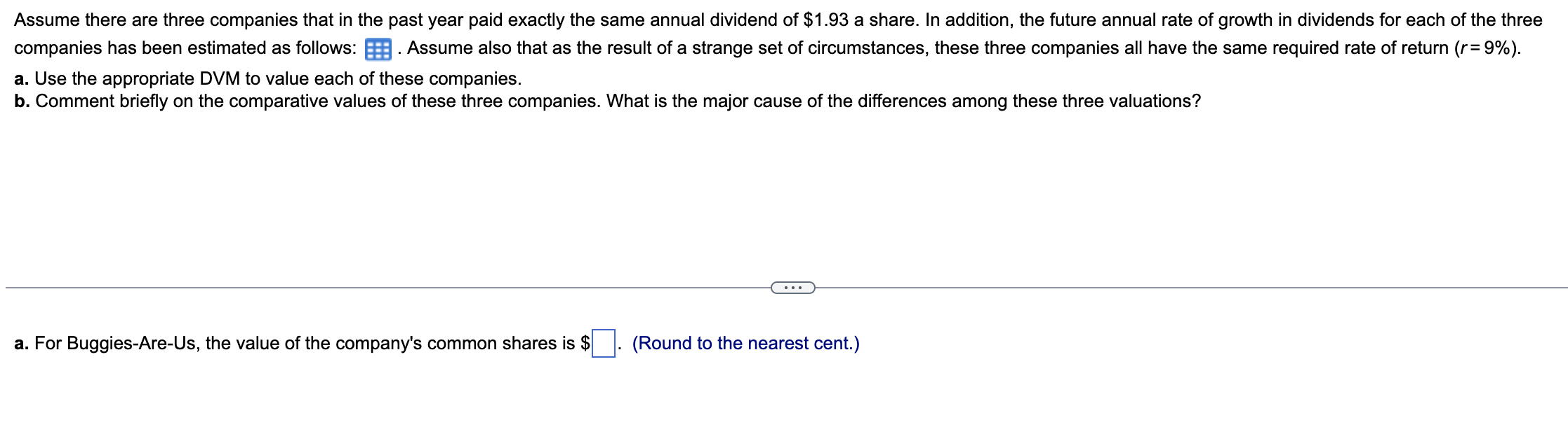 Solved Assume there are three companies that in the past | Chegg.com