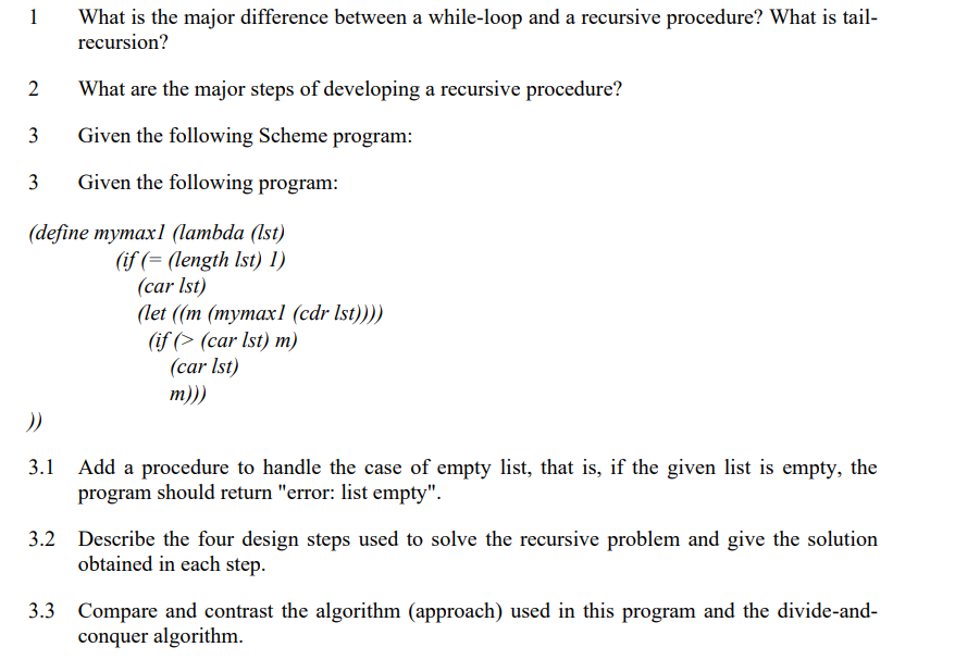 Solved (please use scheme) ;Q1 (3 points) (define OR-GATE | Chegg.com