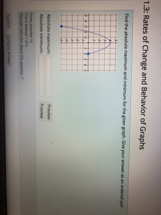 Solved 1.3: Rates of Change and Behavior of Graphs bsolute | Chegg.com
