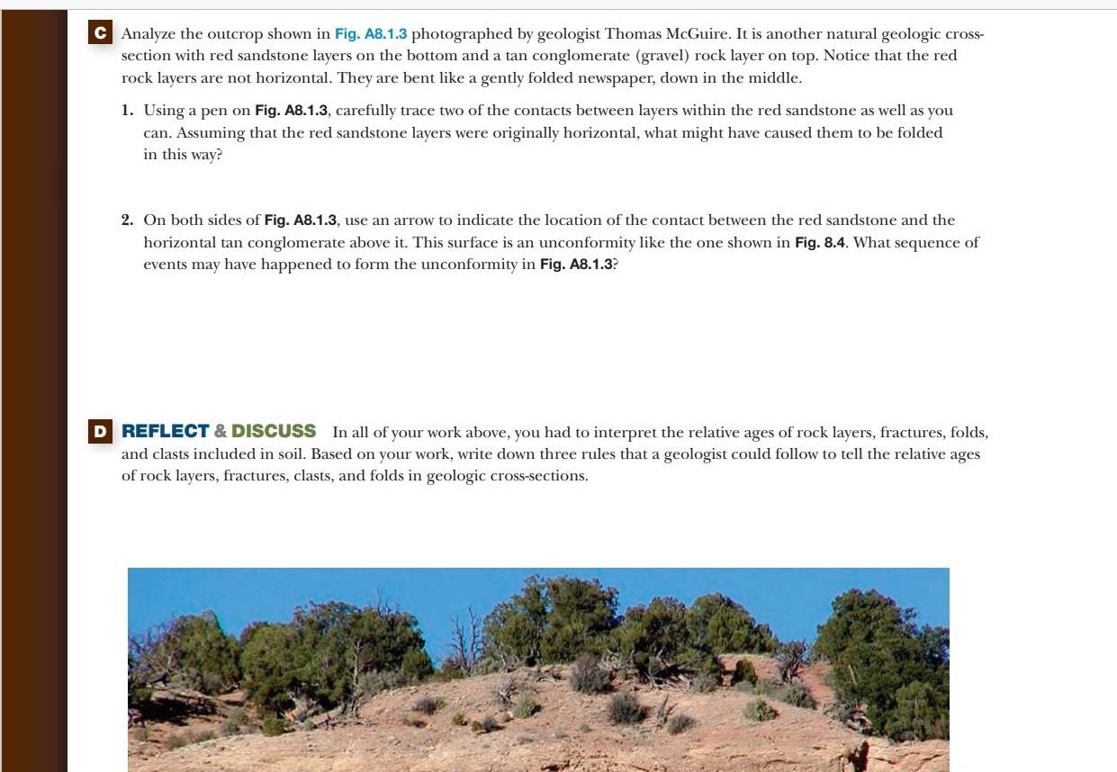 Solved GEOLOGIC INQUIRY FOR RELATIVE DATING ALL QUESTIONS | Chegg.com