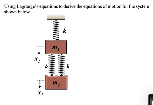 Solved Using Lagrange's equations to derive the equations of | Chegg.com