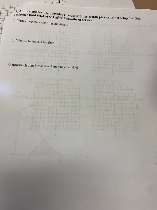 Solved TDAn internet service provider charges $18 per month | Chegg.com