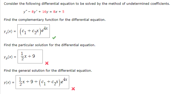 Solved Consider The Following Differential Equation To Be
