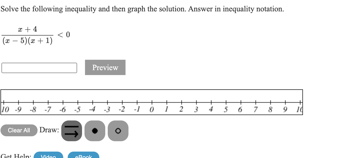 Solved Solve the following inequality and then graph it. | Chegg.com
