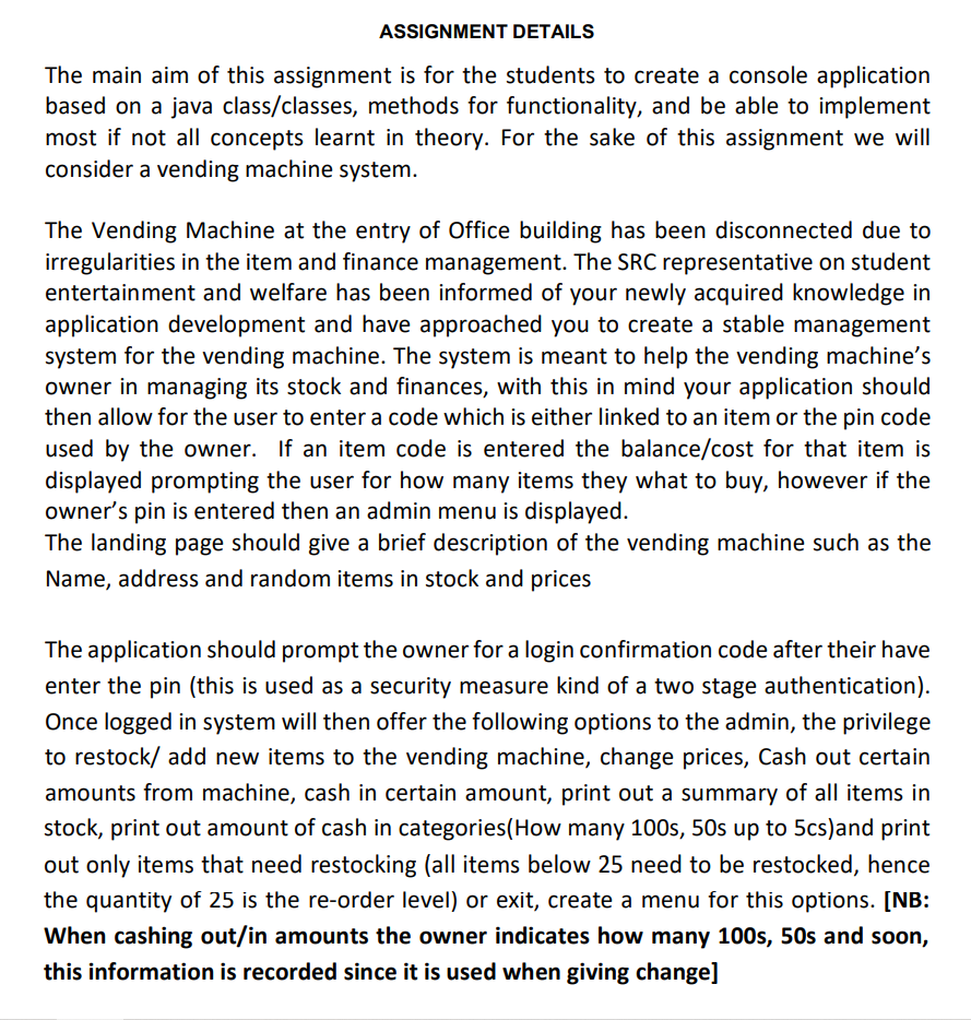 Solved ASSIGNMENT DETAILS The main aim of this assignment is | Chegg.com