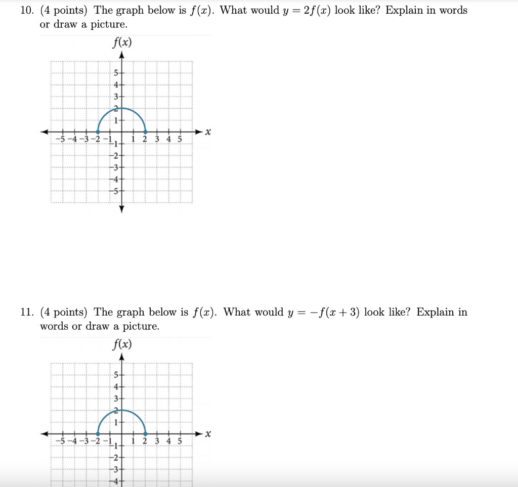 Solved 2 4 Points Use The Function F X 2x To Solve The