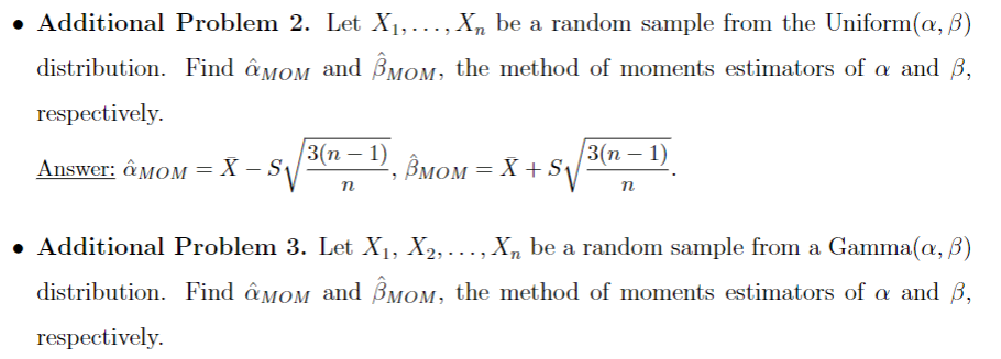 Solved Additional Problem 2. Let Xi, , Xn be a random sample | Chegg.com Solved Additional Problem 2. Let Xi, , Xn be a random sample | Chegg.com
