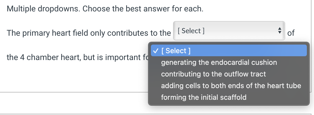 Solved Multiple dropdowns. Choose the best answer for each. | Chegg.com