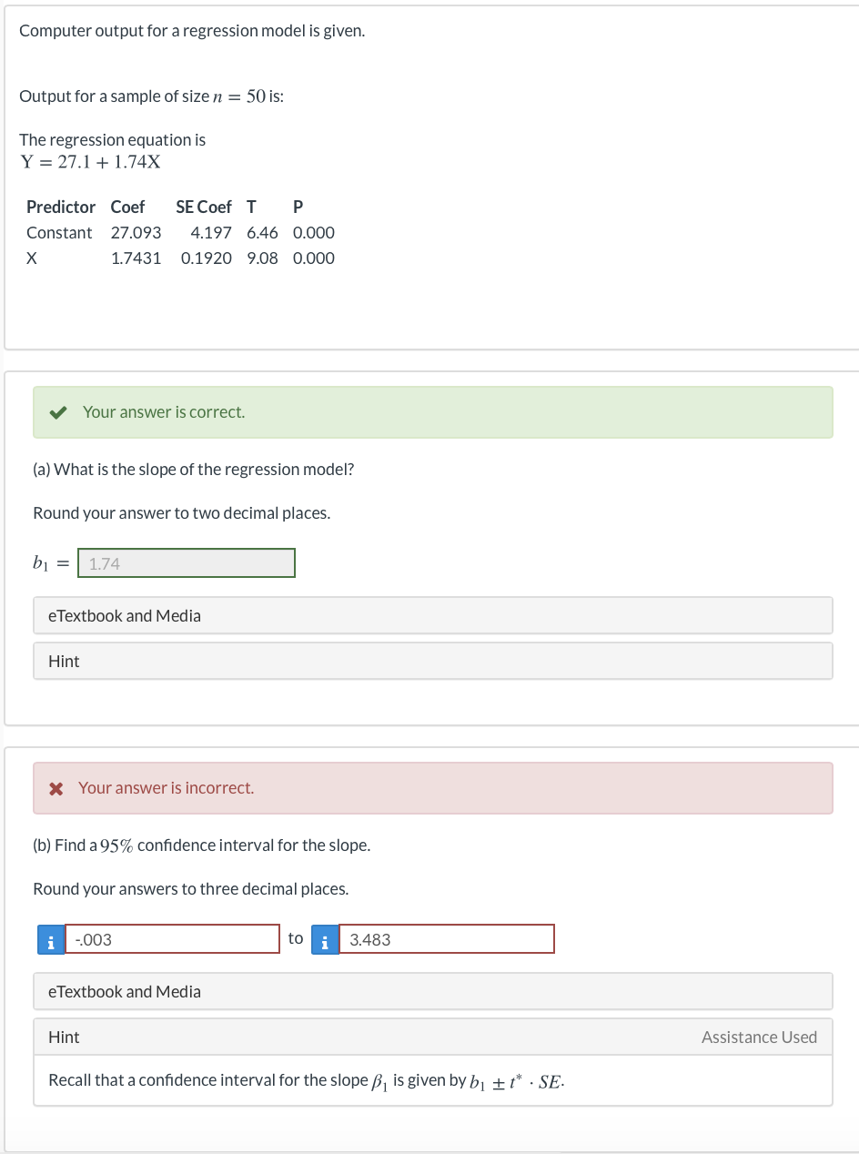 Solved Computer output for a regression model is given. | Chegg.com