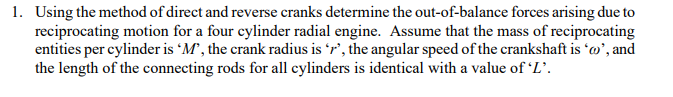 Solved Using the method of direct and reverse cranks | Chegg.com