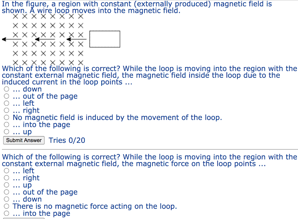 Solved Which of the following is correct? While the loop is | Chegg.com