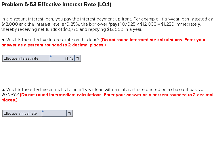 Solved Problem 5-53 Effective Interest Rate (LO4) In a | Chegg.com