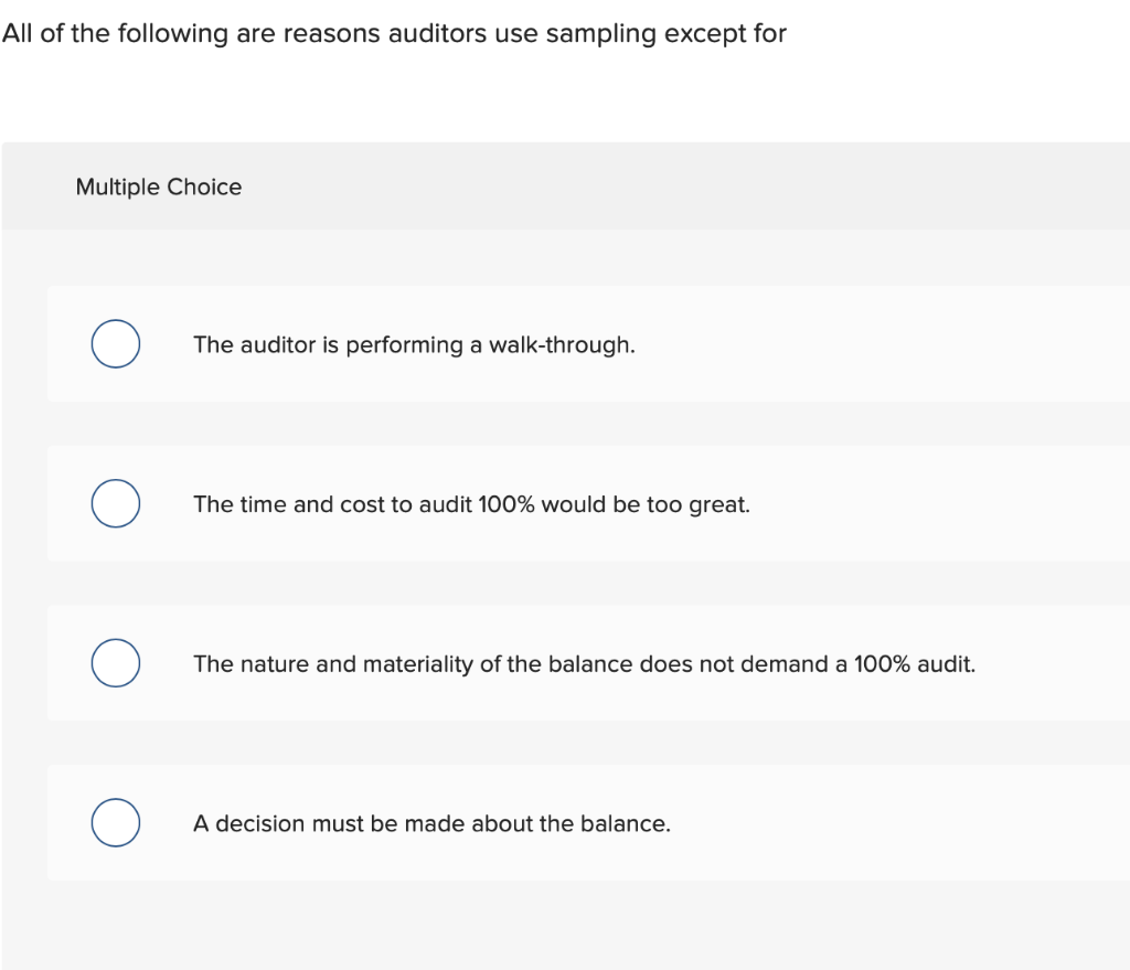 Solved The test of sufficiency is Multiple Choice The | Chegg.com