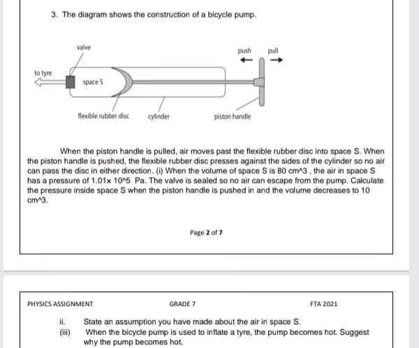 Solved 3. The diagram shows the construction of a bicycle | Chegg.com