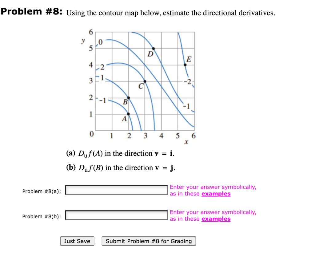 Solved Problem #8: Using the contour map below, estimate the | Chegg.com