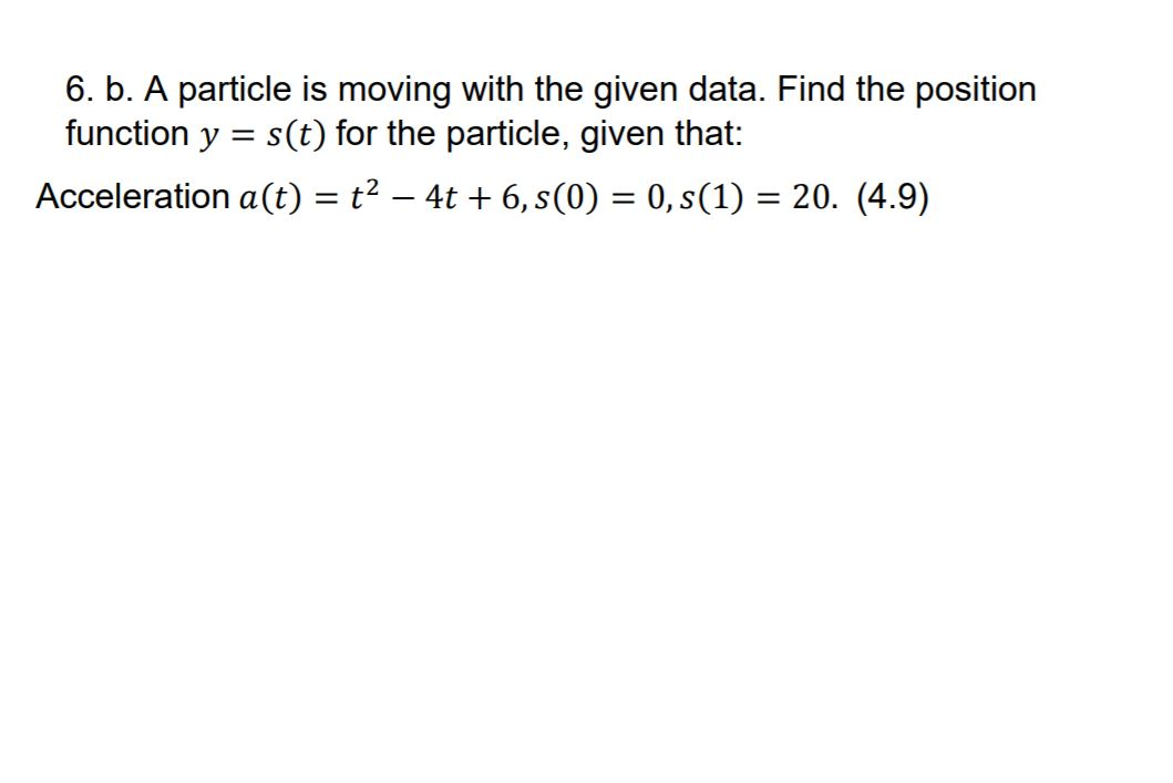 Solved 6. a. Find function f given f'(x) = vw – cos x,f(0) = | Chegg.com
