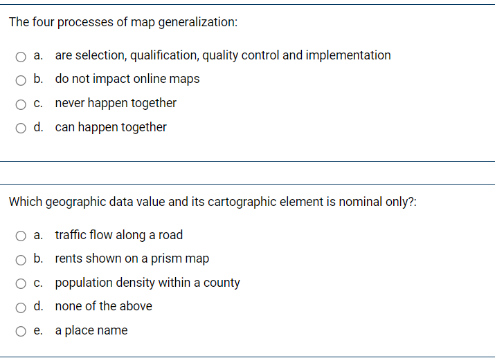 Solved The four processes of map generalization: are | Chegg.com