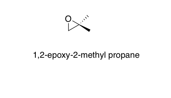Solved 1,2-epoxy-2-methyl propane 13C NMR: 70, 55, 27 1H | Chegg.com