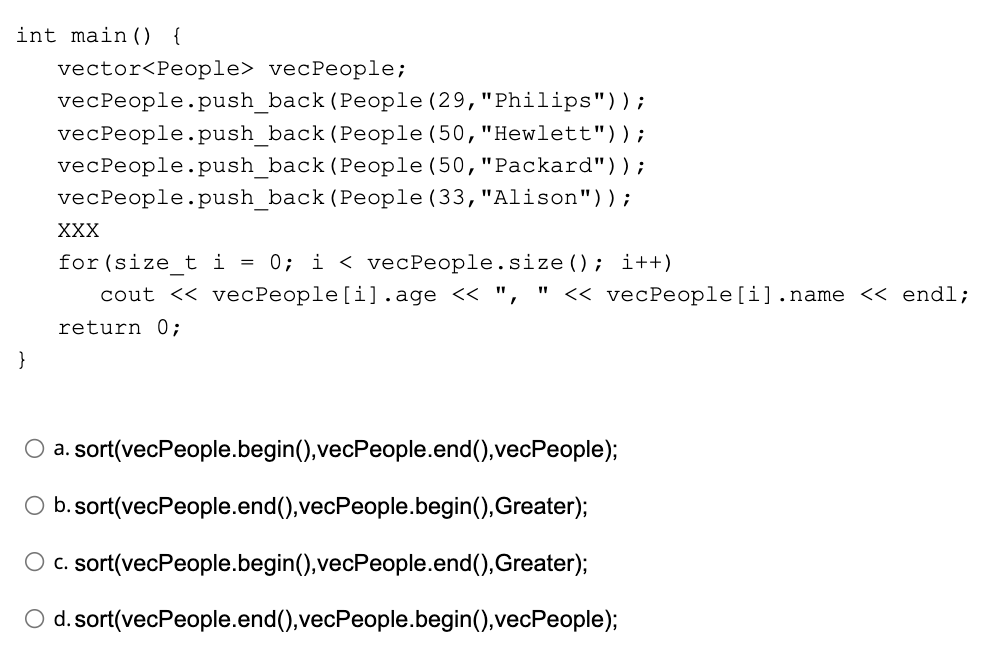 Solved Which XXX will give the following output: 50, Hewlett | Chegg.com
