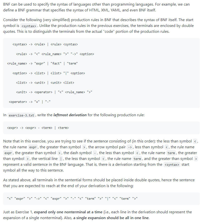 Solved BNF can be used to specify the syntax of languages | Chegg.com