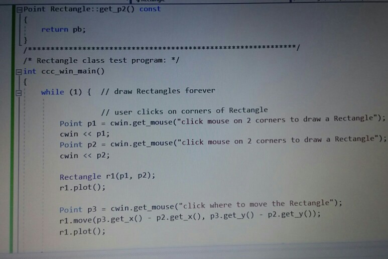 P4. Extending the Rectangle Class Create a project, | Chegg.com