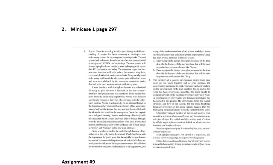 Solved Assignment \#8 1. Exercise F page 296 2. Exercise G | Chegg.com