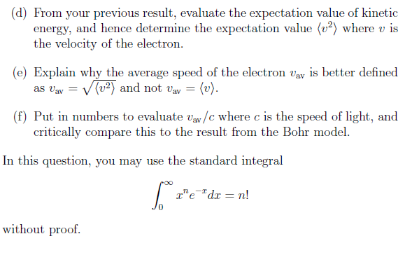 Solved The Wavefunction Of The Ground State Of Hydrogen Is