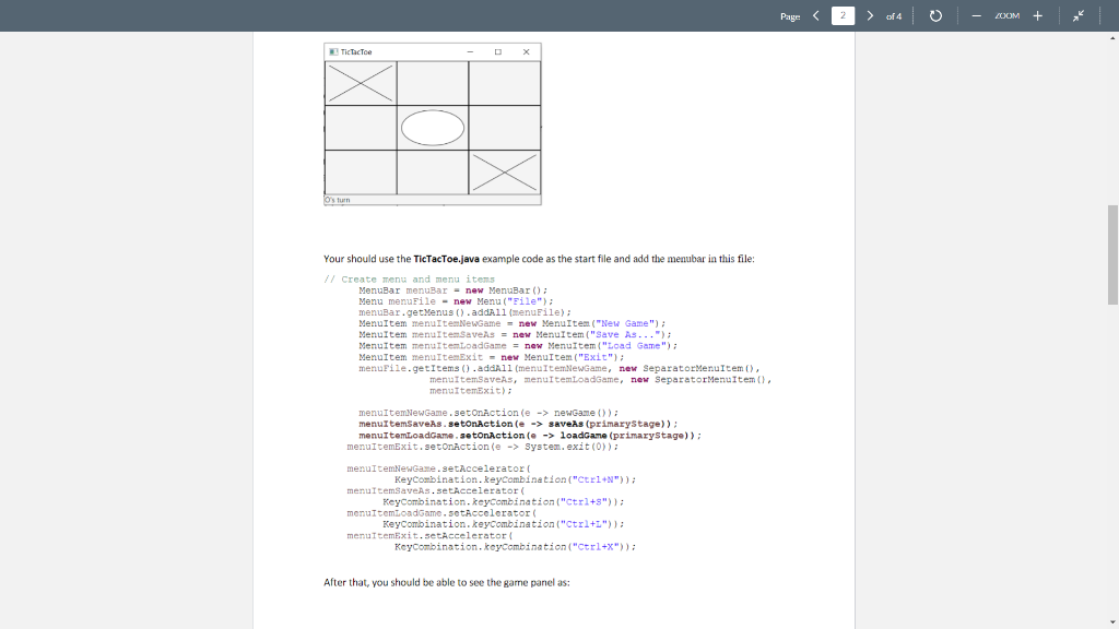 Solved Page 1 > 4 ZOOM + Case Study: Tic Tac Toe Tic Tac Toe | Chegg.com