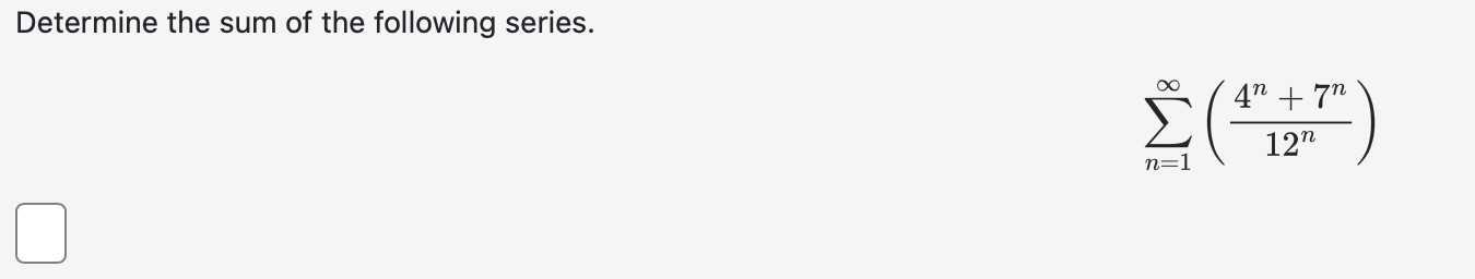 Solved Determine the sum of the following | Chegg.com