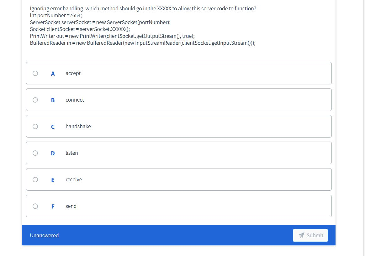 Solved Homework . Unanswered Which Java class is typically | Chegg.com