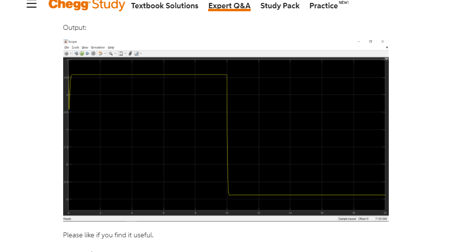 Solved TION DEBUG MODELING FORMAT APPS SIMSCAPE BLOCK Open | Chegg.com