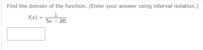 Solved Find the domain of the function. (Enter your answer | Chegg.com