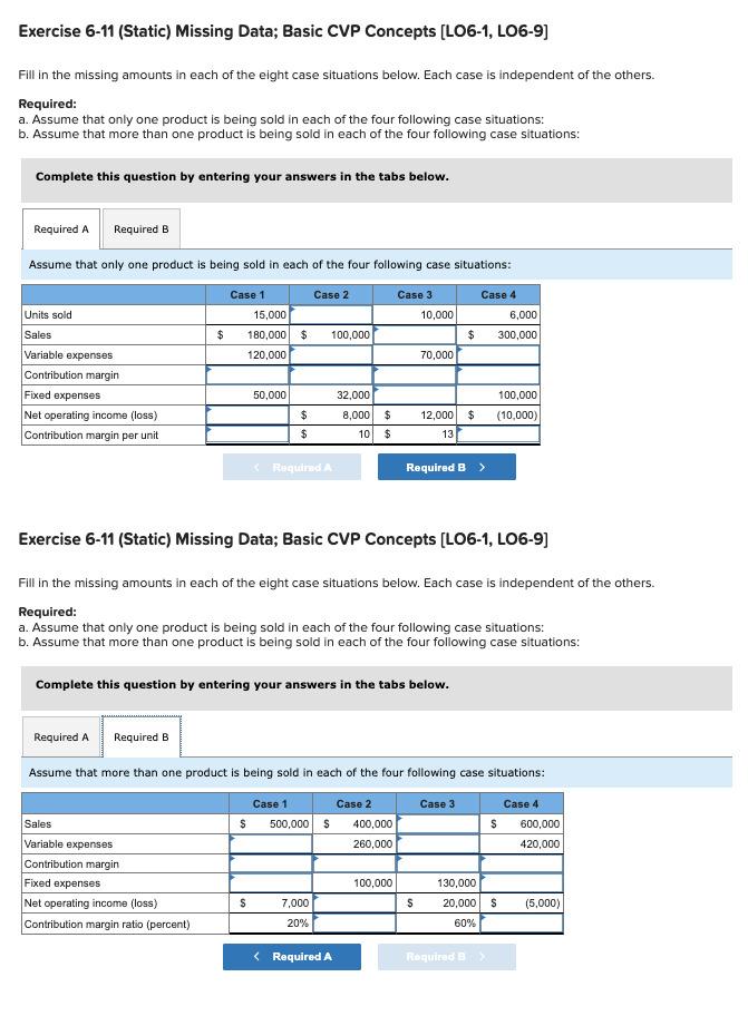 Solved Exercise 6 11 Static Missing Data Basic Cvp 4282