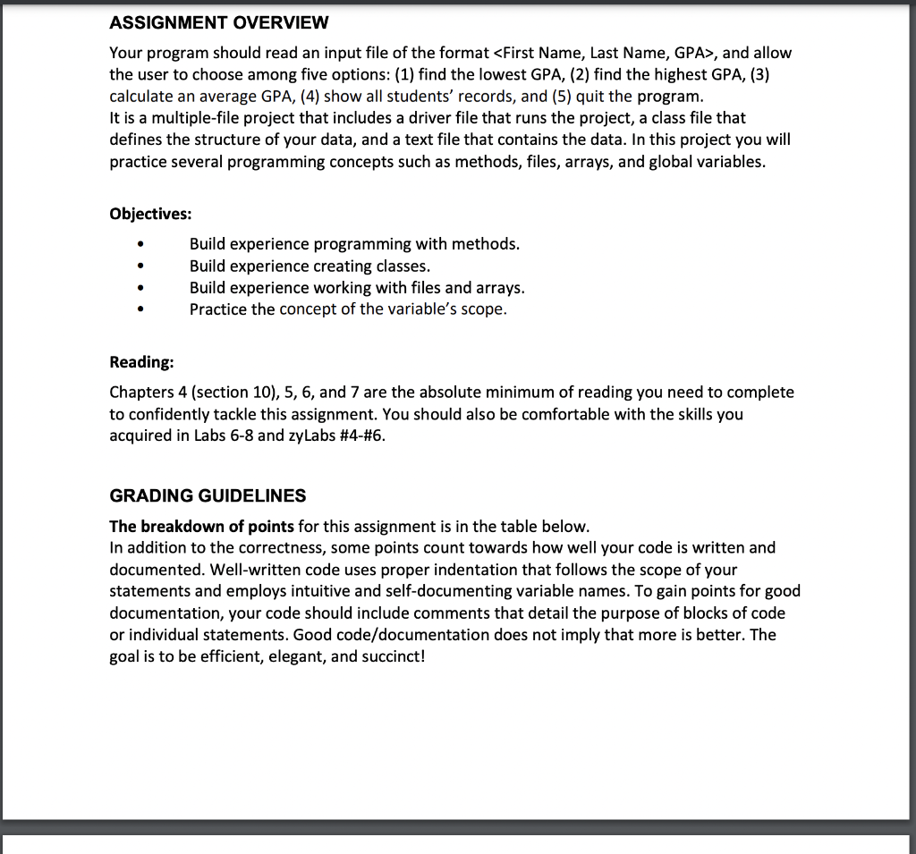 Solved Assignment Overview Your Program Should Read An Input 0032