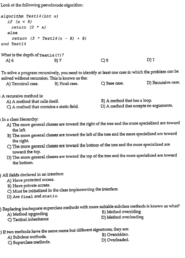 Solved Look at the following pseudocode algorithm: algorithm | Chegg.com Solved Look at the following pseudocode algorithm: algorithm | Chegg.com